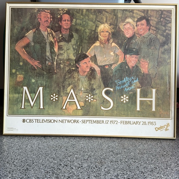 Wall Decor | Original Vintage Mash Poster Cbs Goodbye Farewell And Amen ...